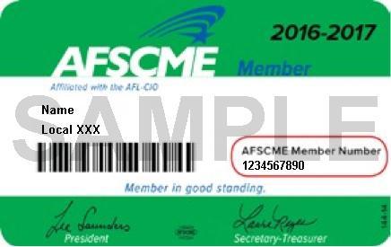 AFSCME Membership Card | AFSCME Council 28 (WFSE)